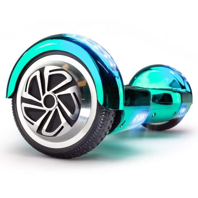 Aqua Chrome | X6 Hoverboard - Official ®Hoverboards.com
