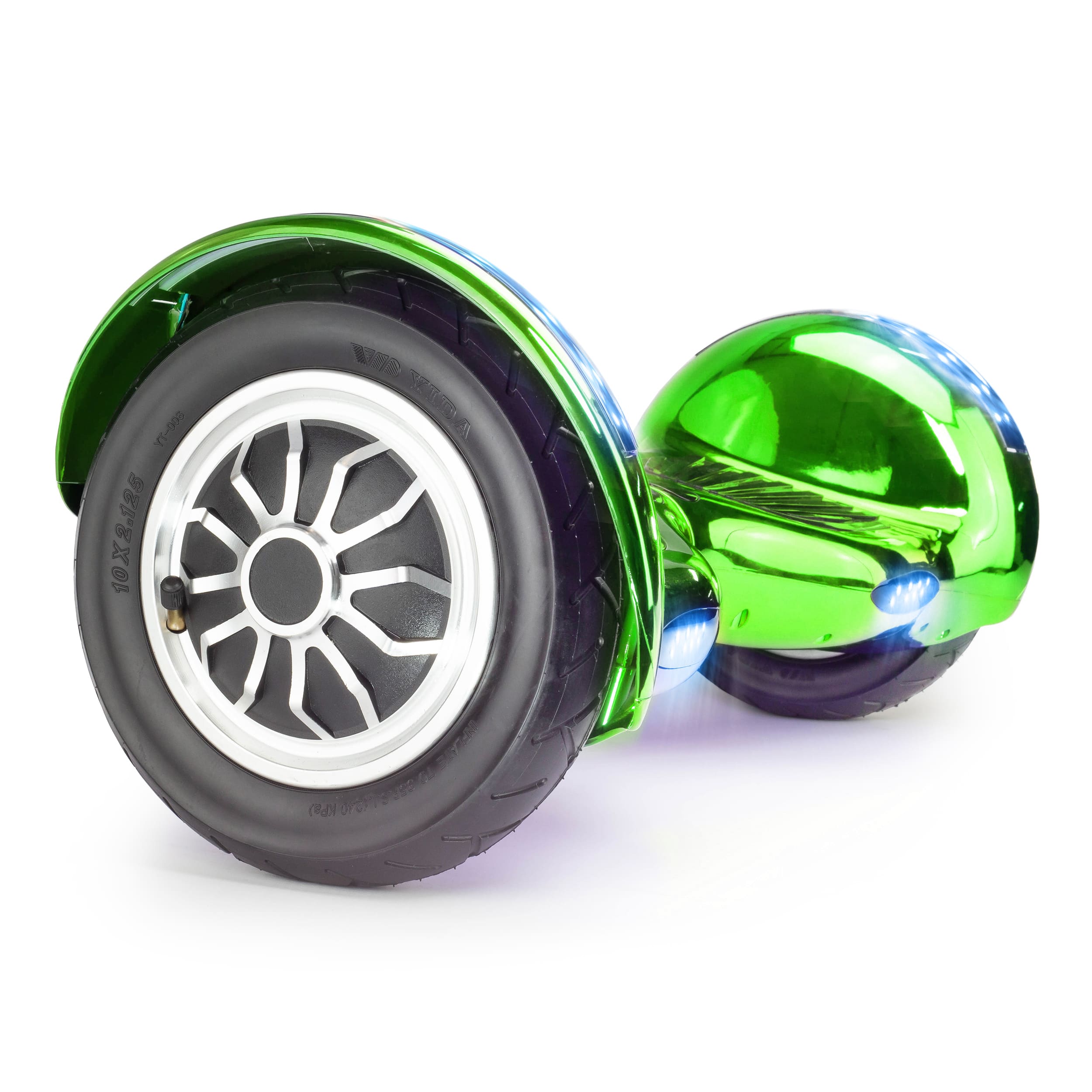 Lime Green Chrome | X10 All-Terrain Hoverboard - Official ®Hoverboards.com